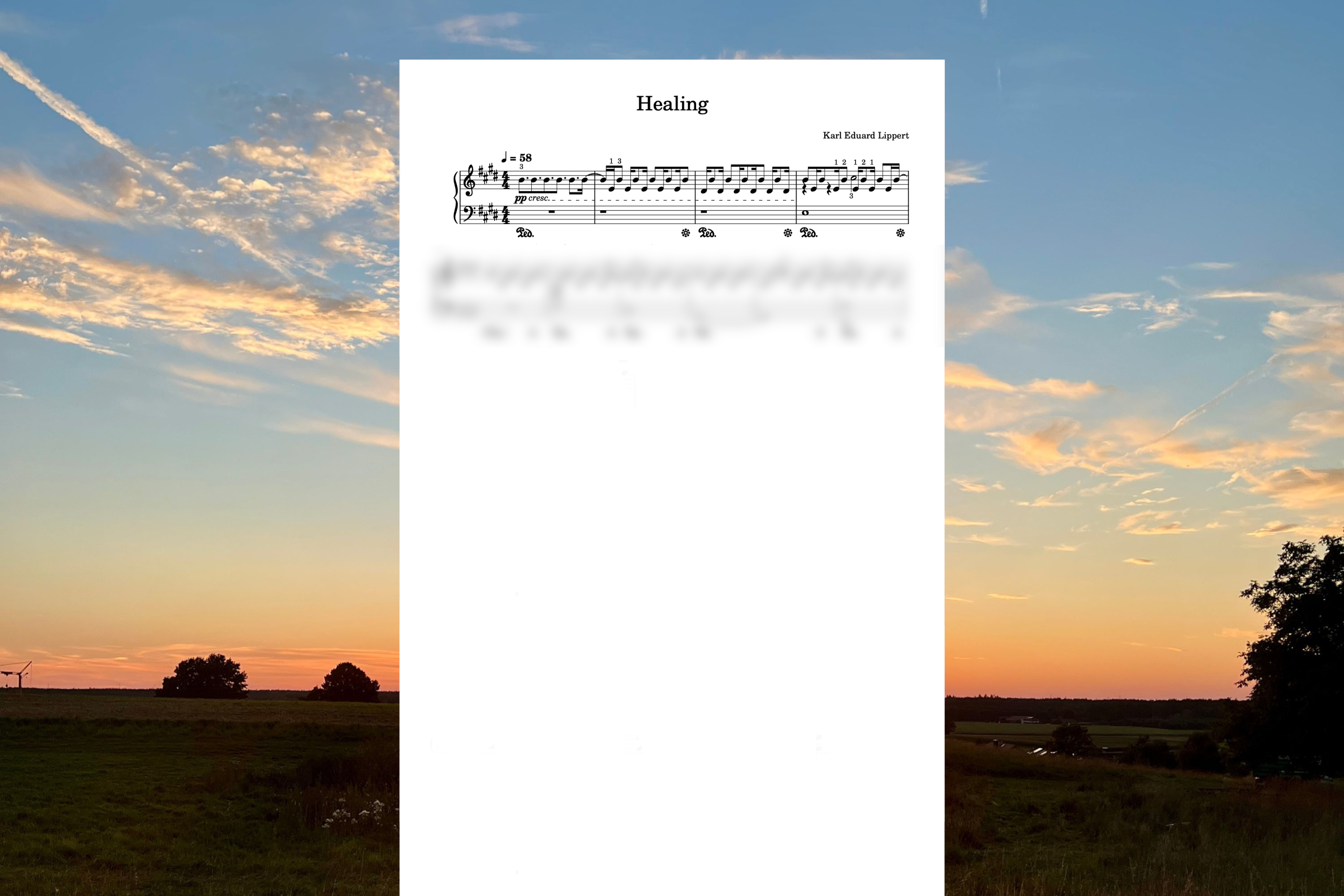 Healing - Sheet Music (Digital) – Karl Lippert